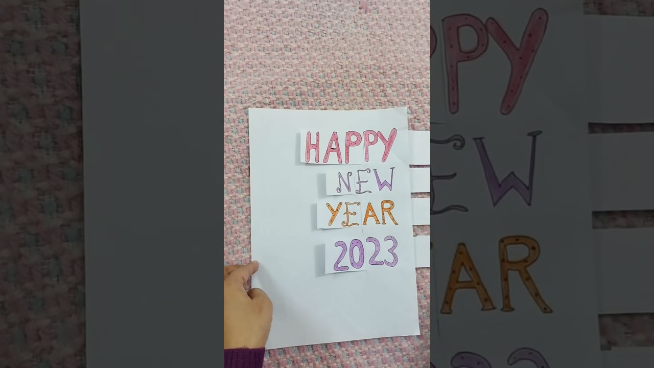 Happy new year 2023|Creative art #Satisfying|#shorts