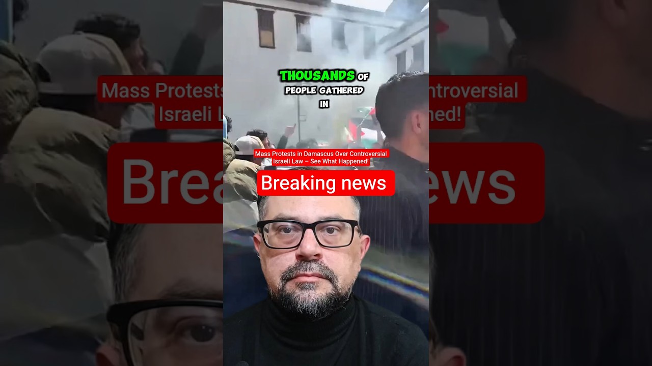 Breaking News: Thousands Protest in Damascus Over Israeli Law Impacting Palestinian Prisoners