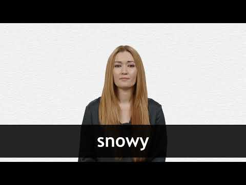 SNOWY definition and meaning | Collins English Dictionary