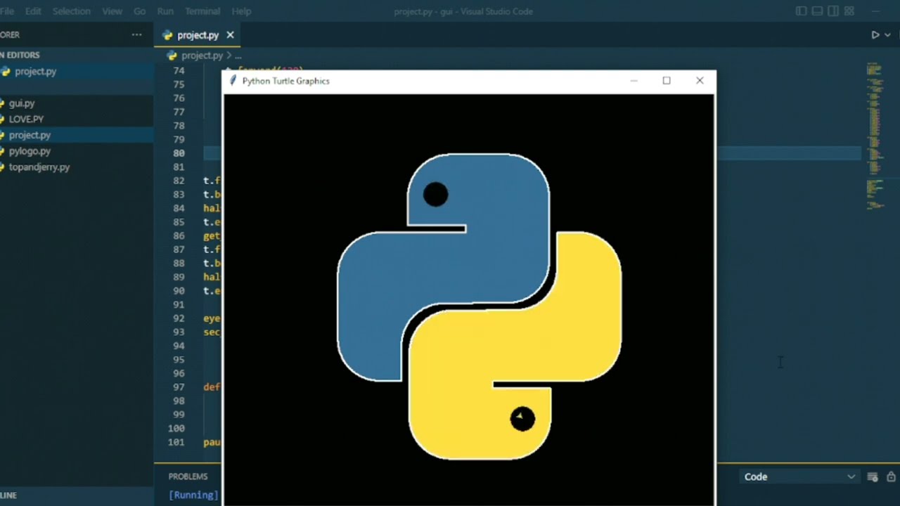 Drawing Python Logo Using Python Code #coding #python #programmerlife #status #hacker #cse  #coder