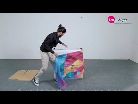 Fabric Pop Up Counter Display BOS 1