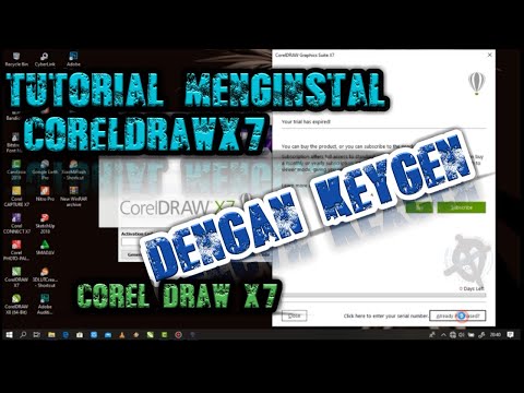 Tutorial Menginstal CorelDRAW X7 Dengan KEYGEN.