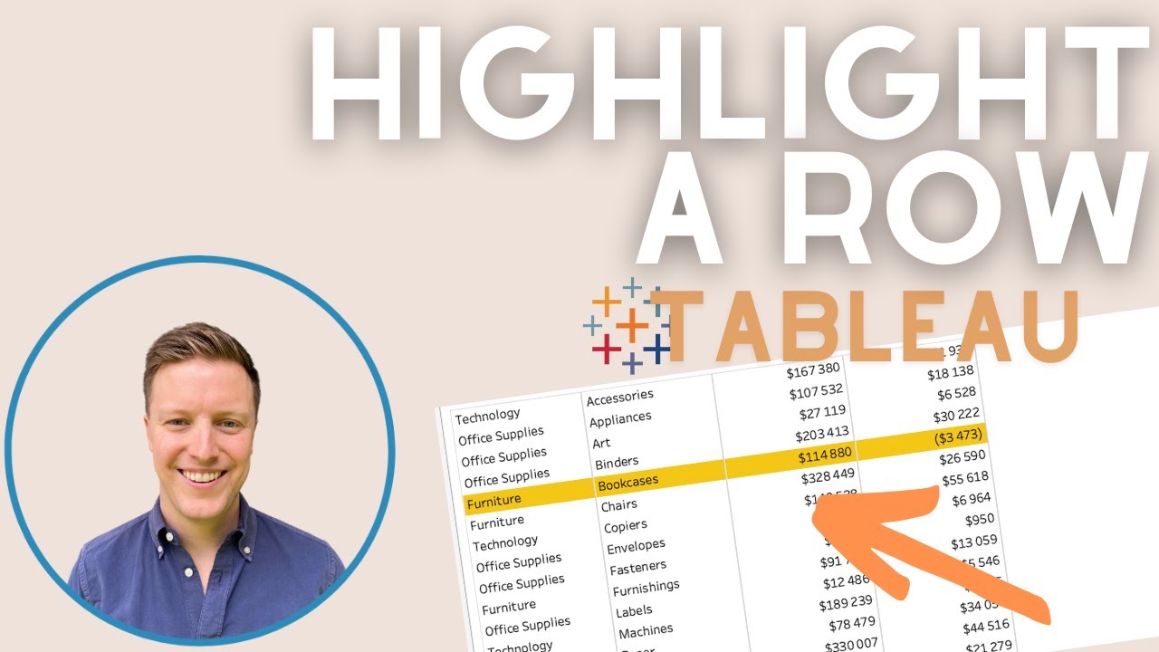 How to Highlight an Entire Row in Tableau