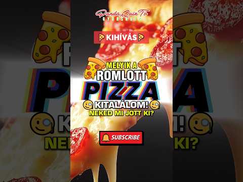 KVÍZ: 🍕ROMLOTT PIZZA🤢Segítesz MEGTALÁLNI? #shorts #trending #kvíz