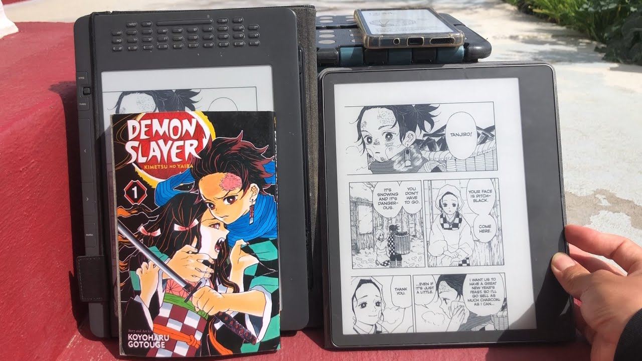 Kindle Scribe manga vs physical paper volume