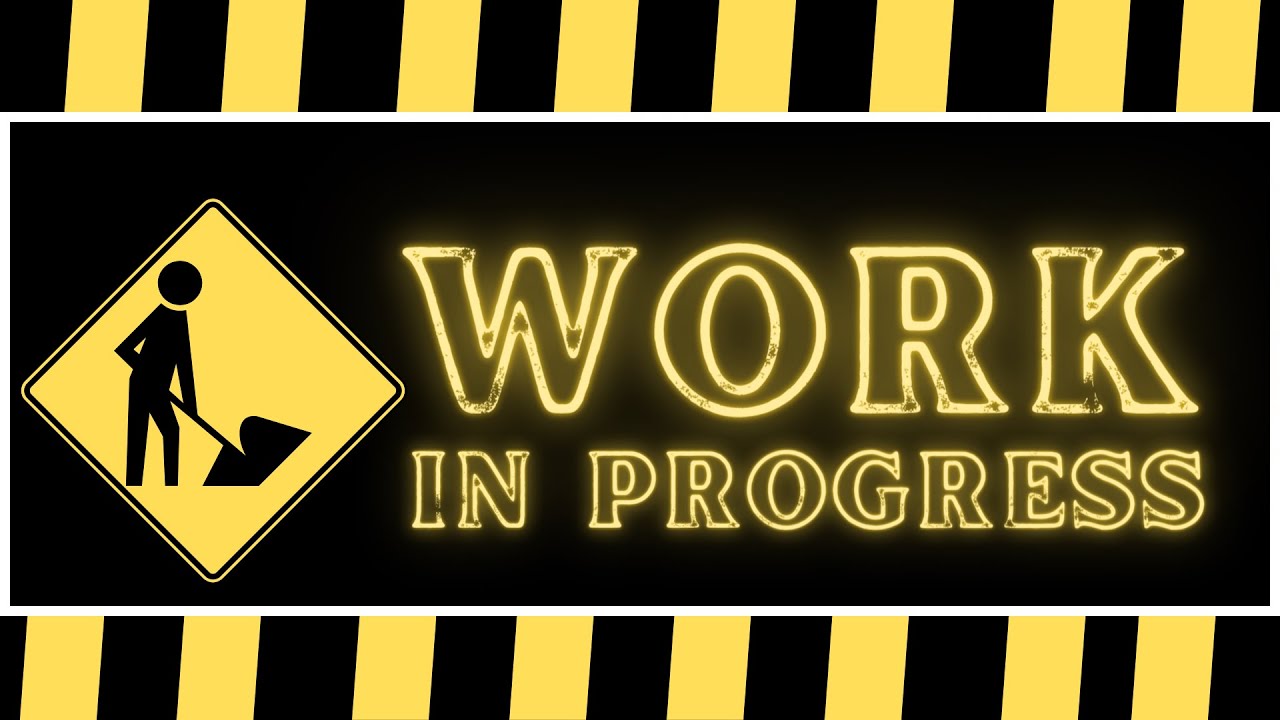 Work In Progress Construction Neon Sign