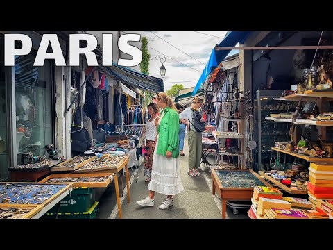 🇫🇷[PARIS 4K] WALK IN PARIS "SAINT OUEN FLEA MARKET #1" (EDITED VERSION)  29/AUGUST/2022