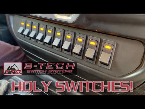 STECH aux switches 10 REVIEW AND INSTALL IN A 2018 JEEP JL (litebrite guest appearance)