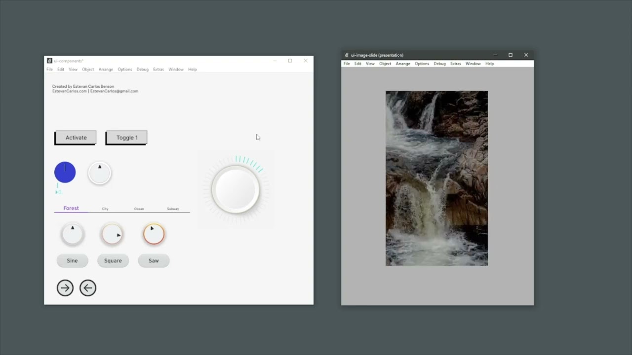 UI Examples in MaxMSP and Figma