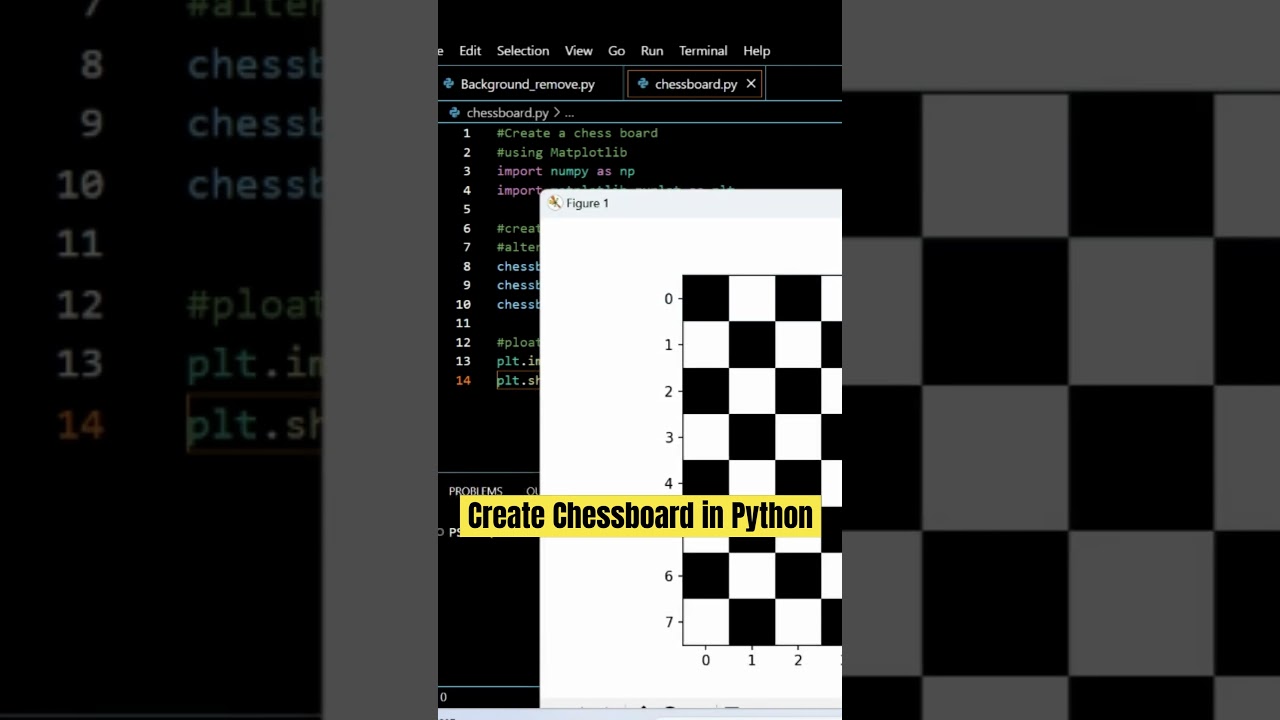 Create Chessboard in Python #shorts #coding #programming #viral