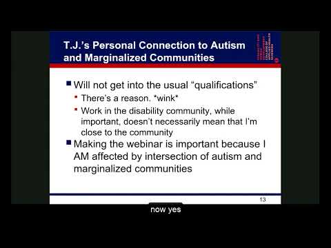Supports For Autistic People From Marginalized Communities