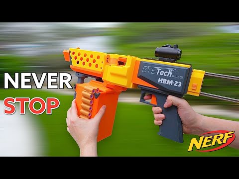 I built this BELT-FED Nerf blaster from scratch (HBM-23)