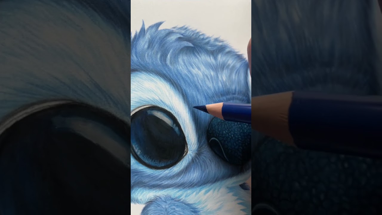 Drawing - Stitch with his family 💙 #drawing #liloestitch #stitch #pencildrawing #fyp #fy #foryou