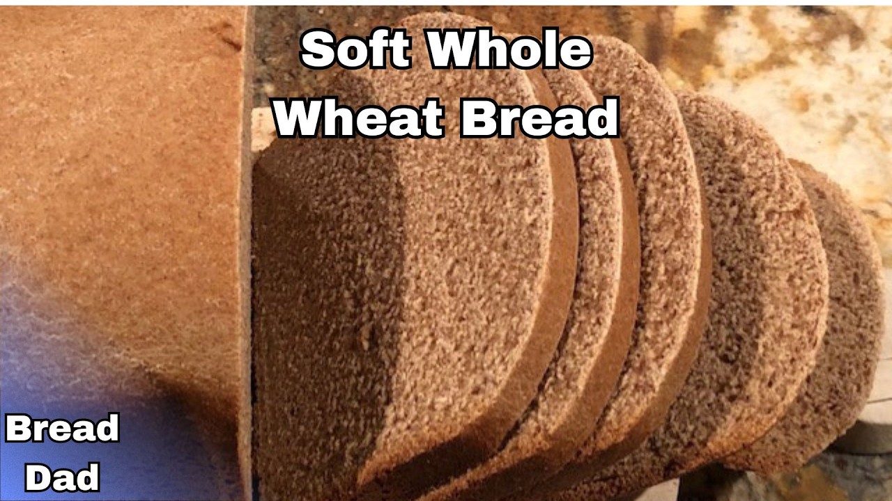 Soft Whole Wheat Bread Machine Recipe 🍞- 50% whole wheat & 50% bread flour
