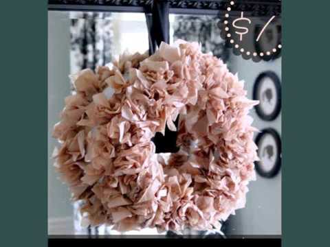 Tissue Paper Wreath | Craft Ideas & Collection