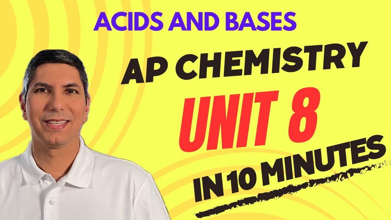 AP Chem Unit 8 Review | Acids and Bases in About 10 Minutes!