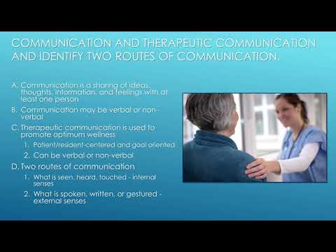 CNA Nursing Assistant Model Curriculum Module Three - Communication and interpersonal skills