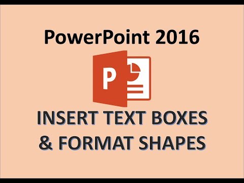 PowerPoint 2016 - Text Box & Shapes - How to Add Insert Fill a Textbox Shape with Text in MS PPT 365