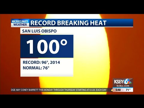 Heat advisory issued for Santa Barbara, San Luis Obispo Counties