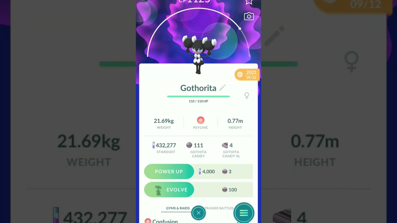Gothorita Evolves into Gothitelle