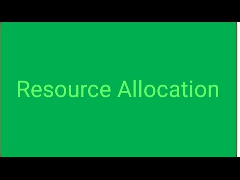 Resource Allocation