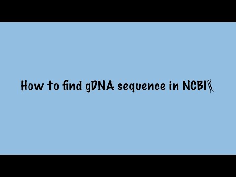 How to find the genomic sequence (gDNA)of any gene in any organism