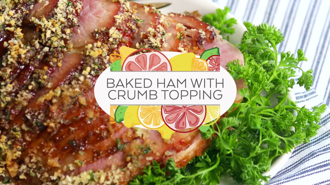 Baked Ham With Crumb Topping