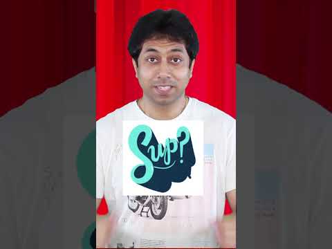 What is the meaning of "sup?" 🤔 in Hindi #shorts #englishspeaking