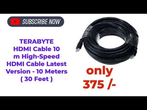 TERABYTE HDMI Cable 10 m High-Speed HDMI Cable Latest Version - 10 Meters ( 30 Feet ) Flipkart