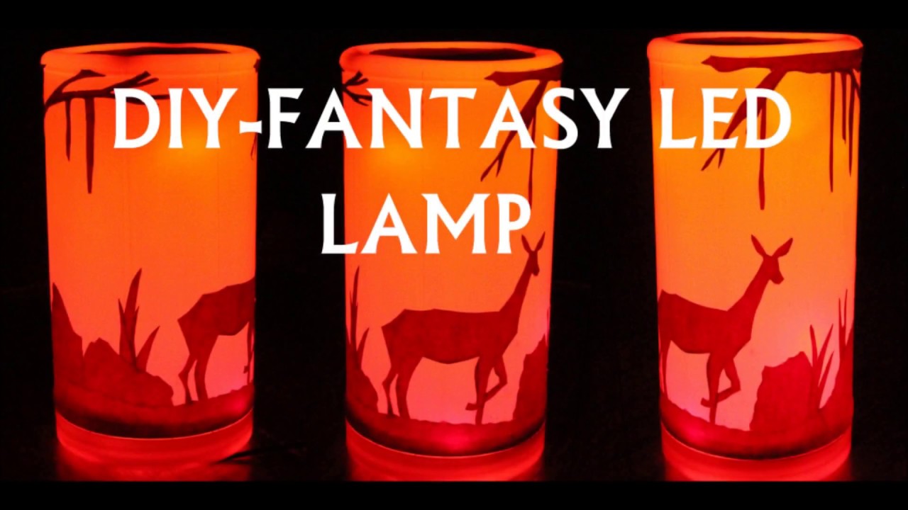 DIY - SIMPLE FANTASY LED NIGHT LAMP