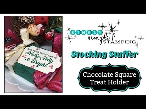 Chocolate Square Treat Holder | Stocking Stuffer Idea