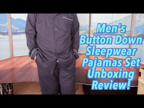 DAVID ARCHY Cotton Sleepwear Button-Down Pajamas Set Review!