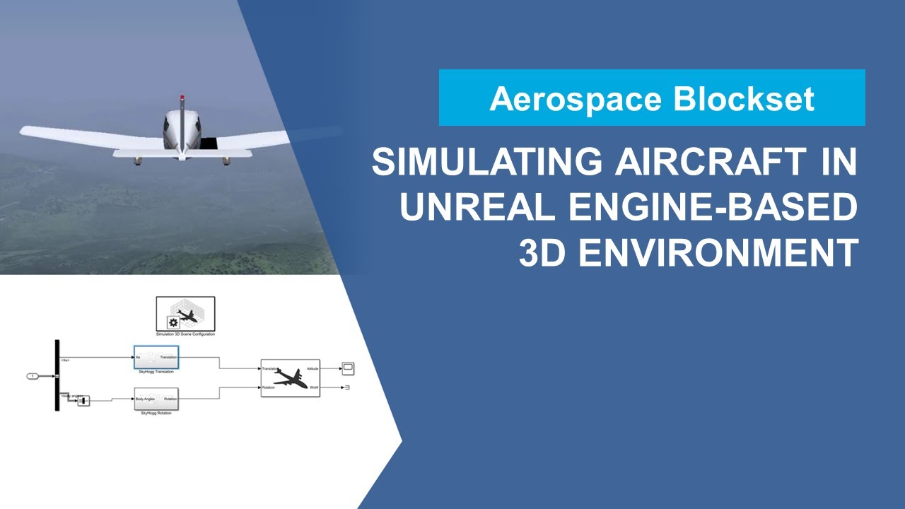Simulating Aircraft in Unreal Engine-based 3D Environment Using Aerospace Blockset