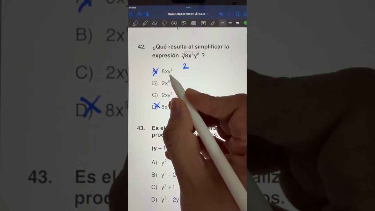 UNAM GUIDE 2025 REAGENT 41 AREA 3