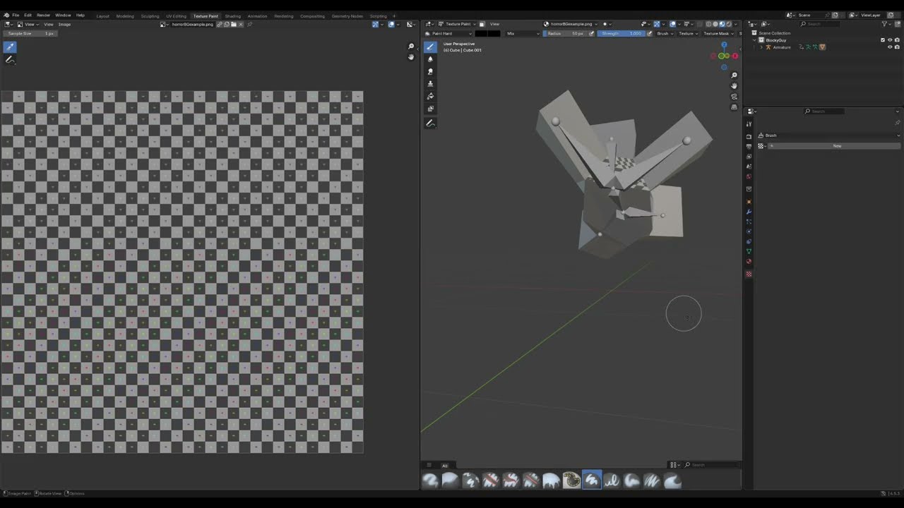 How to use DMRVBM to export blender animated models to gamemaker