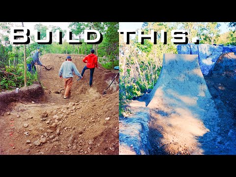 Anyone can build pro jumps using these techniques (DIY BMX Mountain Bike Trails Method)