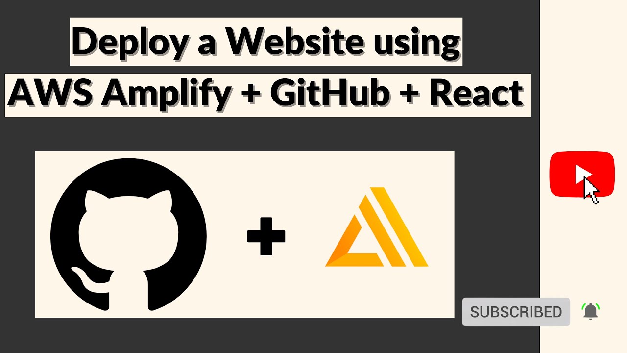 Deploy a website using AWS Amplify + GitHub + React