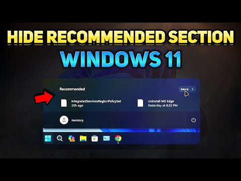 How to Remove Recommended Items from Start Menu in Windows 11 (Tutorial)