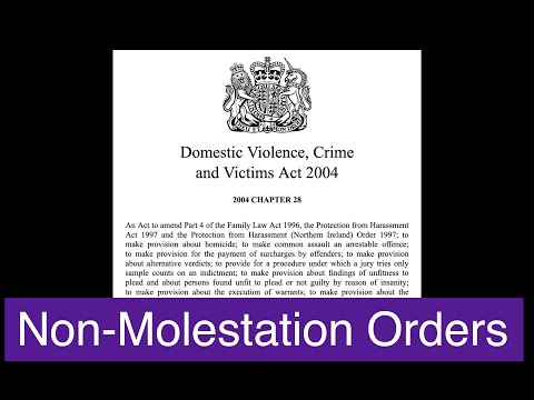 Non-Molestation Order and Procedure