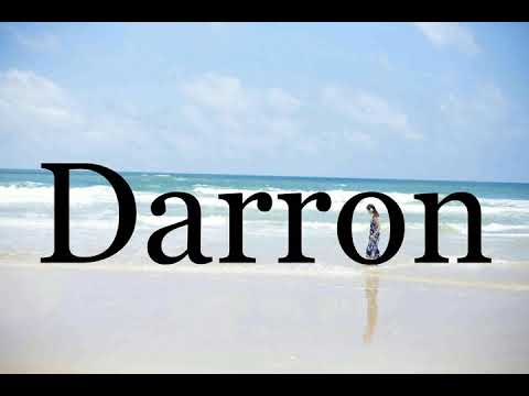How To Pronounce Darron🌈🌈🌈🌈🌈🌈Pronunciation Of Darron