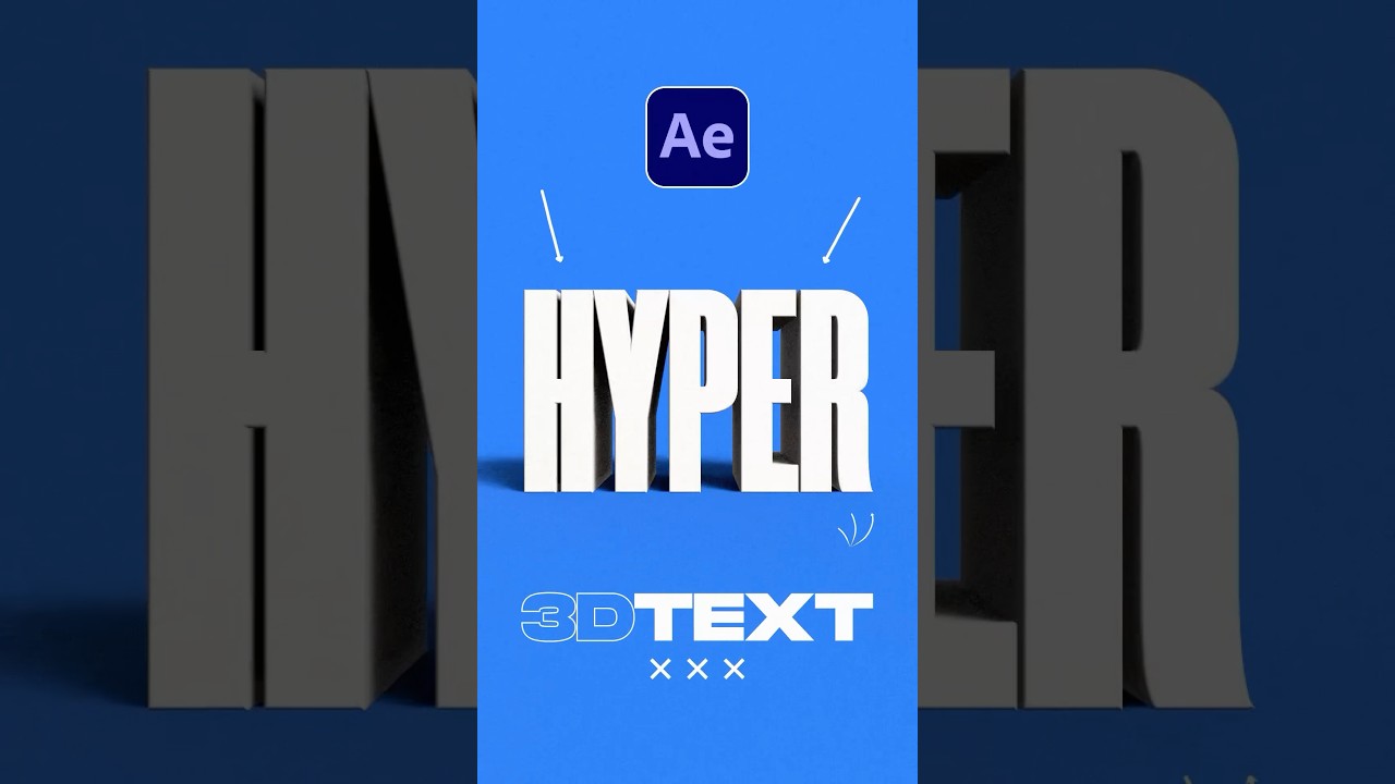 Create Great 3D Text in After Effects