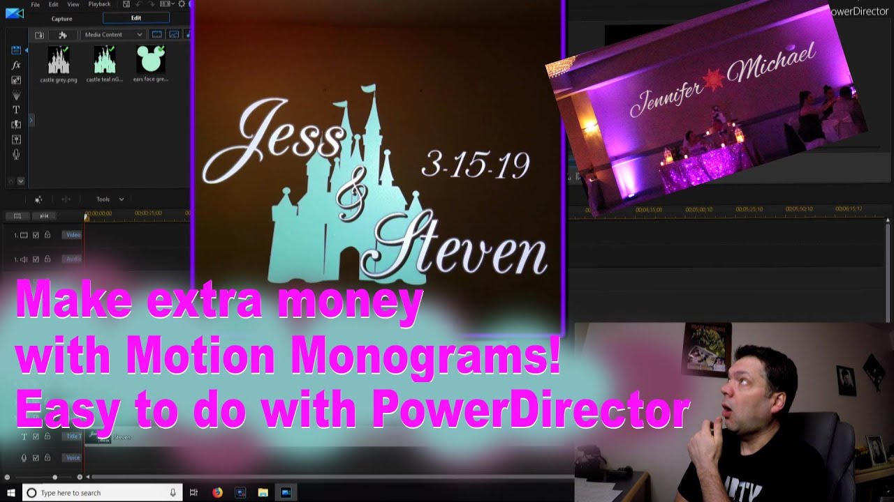 Monograms with Motion for Video Projectors - A basic tutorial for mobile djs