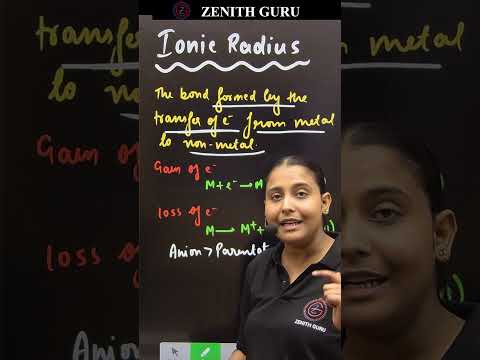 Ionic Radius | Rapid Chemistry 042 | Class 11 | By Nikki ma'am