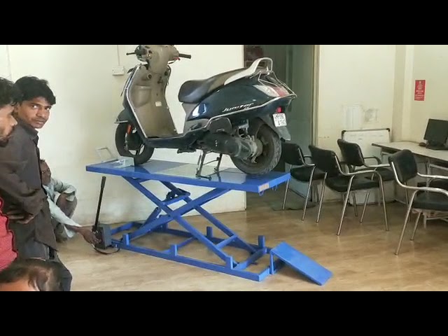 Two Wheeler Garage Equipments - Hydraulic Ramp MS Top Manufacturer from ...