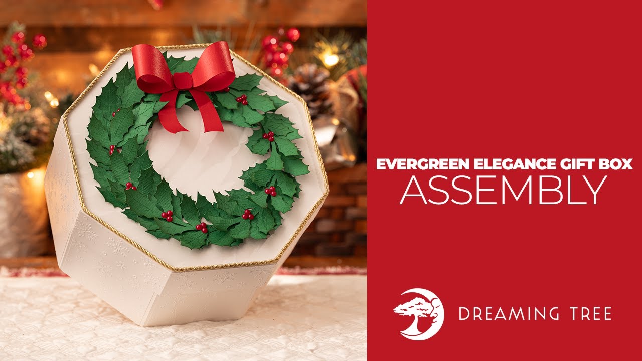 SVG File - Evergreen Elegance Gift Box - Assembly Tutorial