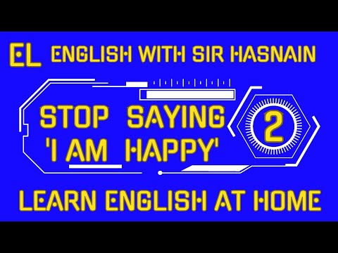 Stop saying 'I am happy!' | Synonyms in English #iamhappy #synonymsinenglish #learnenglishonline