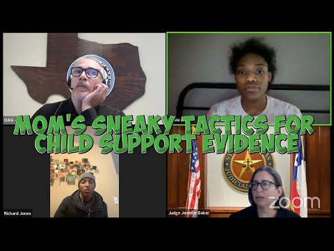 Mom's Sneaky Tactics for Child Support Evidence! #familycourt