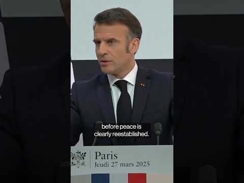 Macron Says No Lifting of Russia Sanctions Until Peace