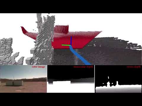 Time Optimized Safe Navigation through Learning based Depth Completion