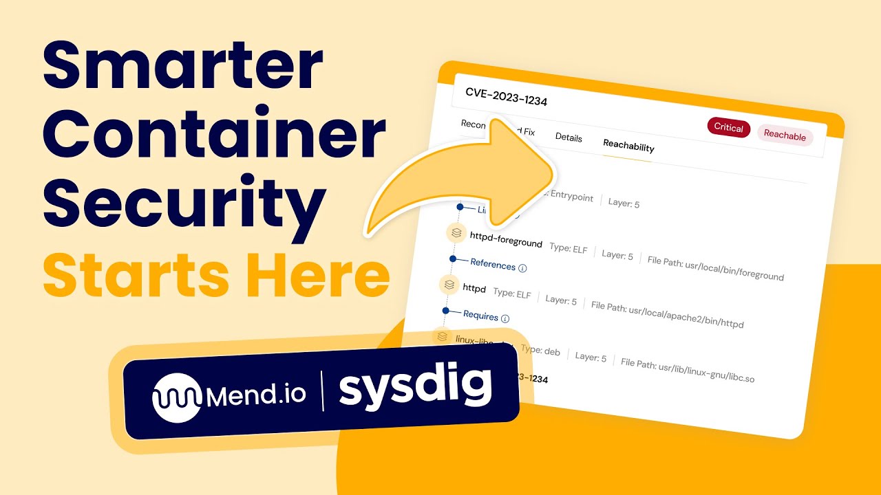 How to Integrate Mend.io with Sysdig for Smarter Container Security | Mend.io